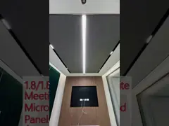 China 1.8/1.8/0.5mm Acoustic Nano Microperforated Wood Panels Lamitak Finish Meeting Room for sale