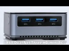 Intel Celeron 11th Generation N5105 Mini Computer LPDDR4X 16GB With Dual LAN 3 HDMI