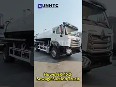 Best Selling HOWO 4*2 5m3 Vacuum Sewage Suction Truck  for Sale