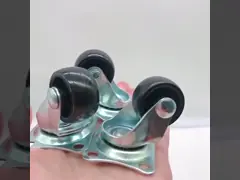 China Black 3 Inch 75mm Rubber Caster Wheels - Light Duty 80-1000kg Load Capacity for Furniture and Equipment for sale