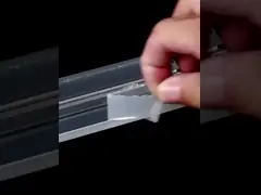 China T Style Clear Acrylic Table Top Sign Holder Acrylic Notice Stands Double Sided for sale