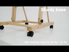 China H Frame Floor Standing Wooden Easel large Artist Studio Floor Easel For Hold Canvas for sale