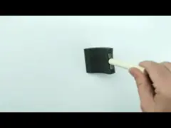 Customize Size Sponge Paint Brush, Wood Handle Sponge Foam Brush For Painting, Varnish
