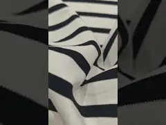 Comfortable And Healthy Skin-Friendly Striped Knit Fabric For Casual Wear