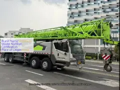 China USED 2021 ZOOMLION 50 ton mobile crane Lifting Equipment for sale
