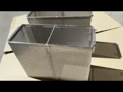 Double layer stainless steel wire mesh filter basket
