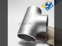 China ASTM/AISI/GB/DIN/JIS/EN Grade 304 Mirror Stainless Steel Butt Welded Pipe Fittings SS Equal Tee for sale