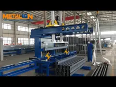 Automated Reversible Stacking Line For Asymmetric G Shape Purlins