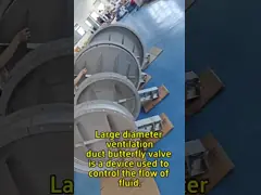 Butterfly Valve for Large Caliber Ventilation Ducts