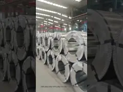 Galvanized steel coil inventory display