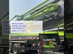 Concrete Pump Truck Used 2020 Zoomlion 49m 49 meters with Sitrak Chassis