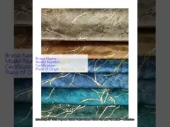 100% Polyester Knitted Fabric Holland Velvet Print with Foil Metallic Fabric for Sofa Textile