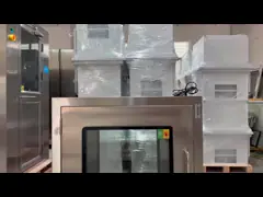 China 304 Stainless Steel Flat Door Pass Box | Cleanroom Equipment | FDA/ISO Certified Pharma & Lab Use for sale