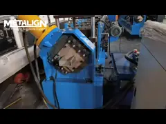 1.5-2mm 2 reinforcements and oblique cut C purlin roll forming machine