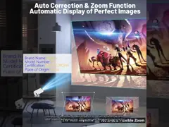 China WiFi And Bluetooth Smart Mini Projector 4K 1080P Portable Movie Projector HDMI USB for sale