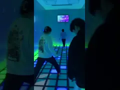 China Dreamland Hot Sale Touch Interactive Stage Dance Floor LED Screen Floor Display For Games for sale