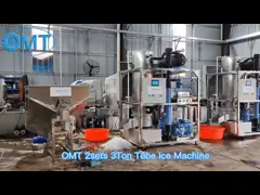 China Ice Tube Machine Industrial Ice Making Machines 3ton Tube Ice Machines 1700*1400*1600mm Weight KG 1500 for sale