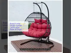Relaxing Hammock Swing Chair in Customized Color with Iron Tube Frame and Hardware Package