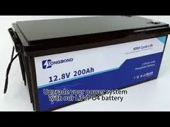 12.8V 200Ah LiFePO4 Batterie 2560WH Dauerhafte schnelle Aufladung sichere Stromversorgung