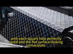 China Galvanized Rhombus Woven Chain Link Fence Mesh Diamond For Fence for sale