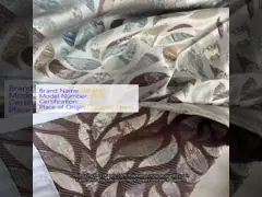 100%Polyester Luxury Jacquard Curtain Fabric Woven Curtain Fabric For Living Room
