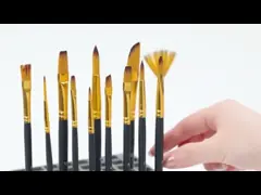 China Nylon Hair Acrylic Painting Art Brushes Set Artist Watercolor Face Paint Brush Set for sale