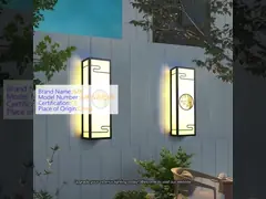 China Copper Marble House Door Light Solar Waterproof Outdoor Wall Lights for sale