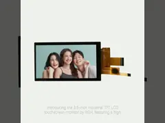 Industrial TFT LCD Touch Screen Monitor 3.5 inch 720x1280 380nits surface luminance