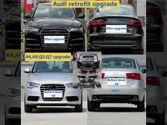 A-udi A6L C7 12-15 Upgraded C7PA 18 Sport A6 rear and rear bumper revamp design