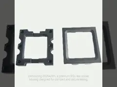 China 42MM BGA Test Socket Housing KR-DS42-BN Test Socket Housing CNC Machining Precision Machinery Parts Custom for sale