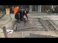Customized Galvanized Steel Grating 25mm 30mm Galvanized Walkway Grating