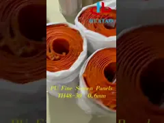 Pannello schermo in PU arancione ad alta usura, rete da 0,5 mm per vagliatura a umido