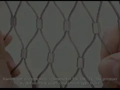 China 316 Rope Net Fence Stainless Steel Cable Mesh 50*50 Opening Wire Rope Mesh for sale