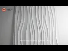 China Embossed 3D Decorative Wall Panels Veneered MDF Board For TV Background for sale