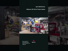 Macchina per mattoni di argilla in linea di produzione e processo di costruzione in Malesia Progetto CBT