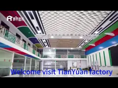 China Artistic Metal Ceiling Panel Powder Coated Suspended Ceiling Tiles 75mm for sale