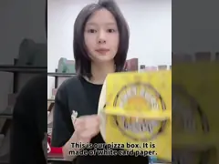 Cina Scatole di pizza semplici a fette ecocompatibili di qualità alimentare 20x20x2 confezioni ondulate in vendita