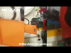China Servo Feeding Punching Shutter Door Roll Forming Machine For Perforated Shutter Profiles for sale