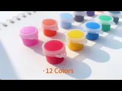 China 120 Pots Acrylic Paint Pots With Lids 20 Strips 5 Ml With 20 Pieces Paint Brushes Sets for sale