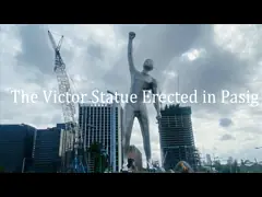 55.5M High Customized Perforated Metal Sculpture , Contemporary Steel Sculpture