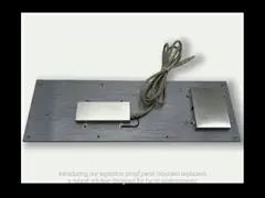 Explosionproof Panel Mounted Keyboard 71 Keys IP67 Industrial Membrane Keyboard