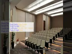 Multipupose Hall Timber Wall Linear Grooved Acoustic Panels Sound Absorption Isolation Board