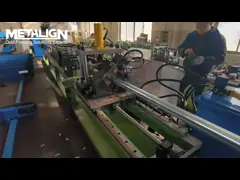 Light Steel Stud Roll Forming Machine With Plastic Film Protection And Hydraulic Punching