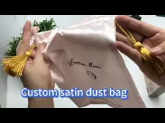 Custom Perfume Pouch With Tassels Gold Logo  Pink Velvet Bag Drawstring Packing