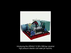 1000bar Industrial High Pressure Cleaners Cold Water Jet Machine