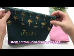 Cotton drawstring shoe bag