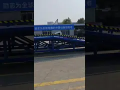 포크리프트용 창고 로딩 램프 12톤 중량형 반 슬리프 다이아몬드 표면 모바일 디자인