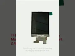 TFT HD SPI Interface LCD Display Module 240x320 Semi Transparente 2,4 polegadas