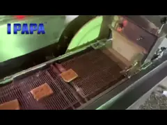 Máquina bañadora de chocolate pequeña de túnel de enfriamiento de chocolate de 10 metros