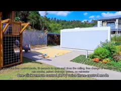 Smart Home Integrated Motorized Aluminum Pergola Wall Mounted Outdoor Shade Solution